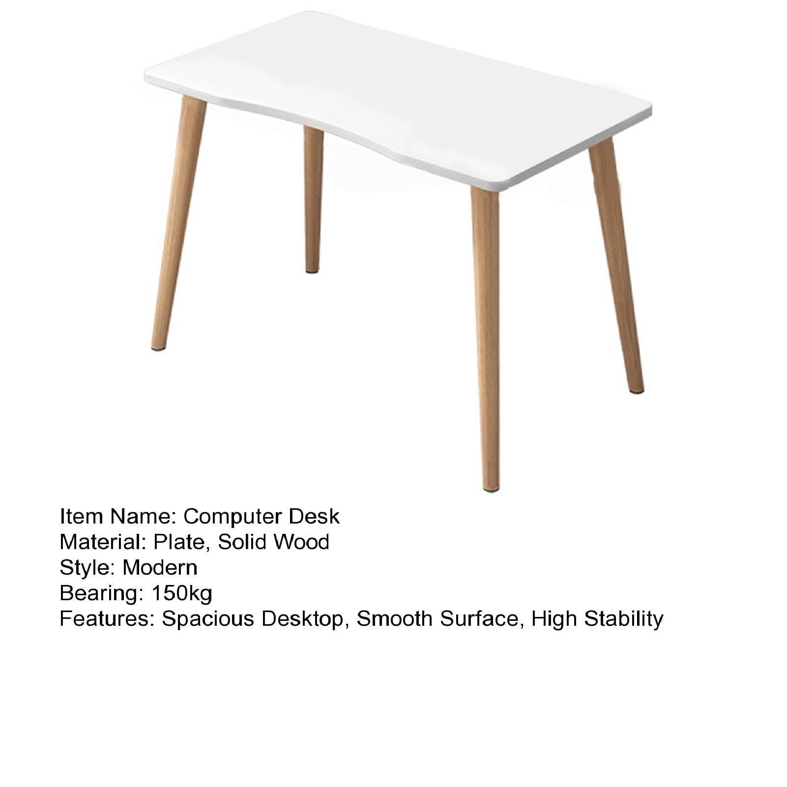 Jnismy Computer Desk Spacious Desktop Writing Table Bedroom Simple ...
