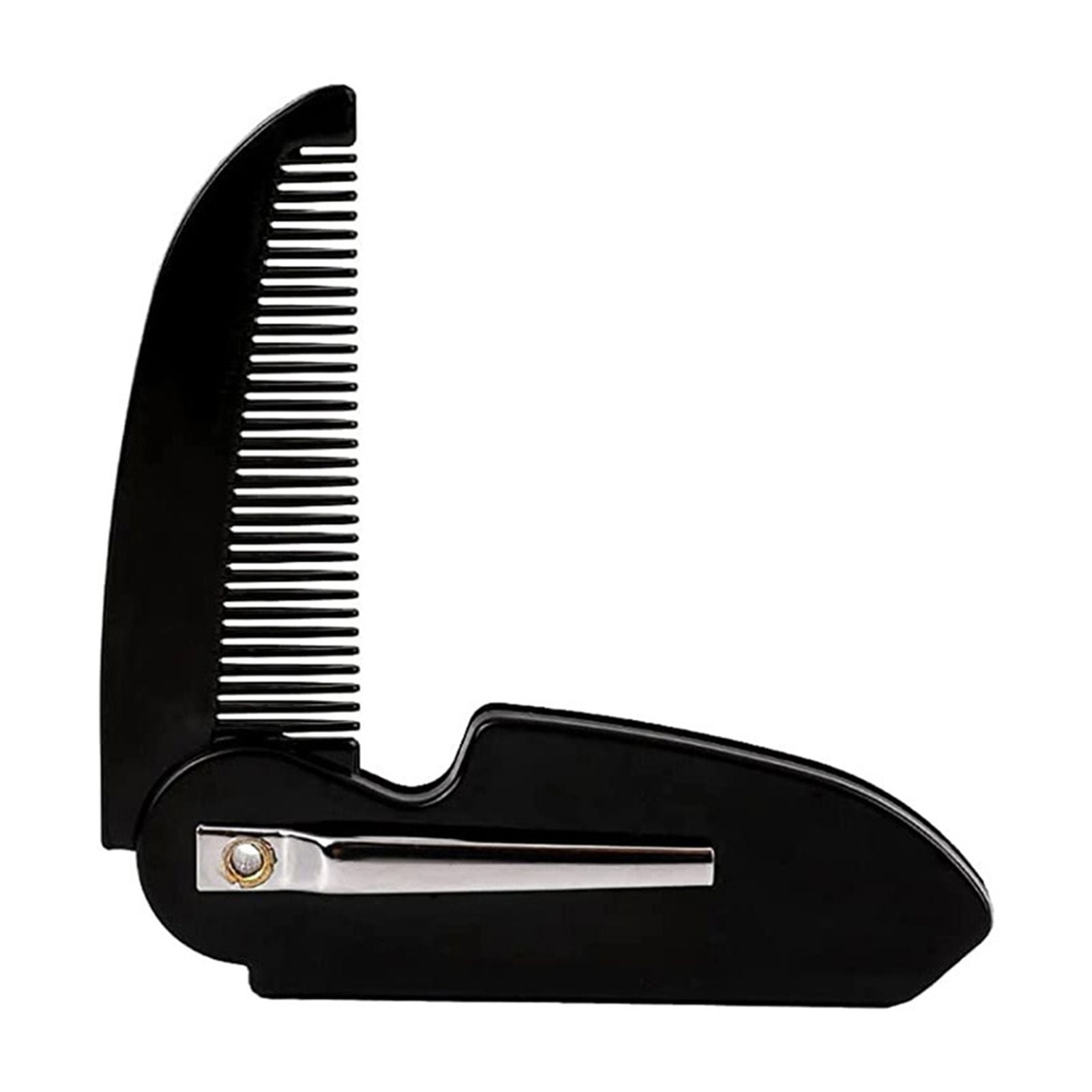 Jnismy Folding Mustache Comb Portable Beard Comb Fine Teeth Plastic ...