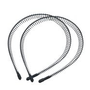 TSV 6Pcs Men's Metal Wavy Spring Hair Bands, Elastic Headbands for ...