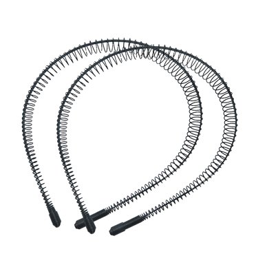 TSV 6Pcs Men's Metal Wavy Spring Hair Bands, Elastic Headbands for ...