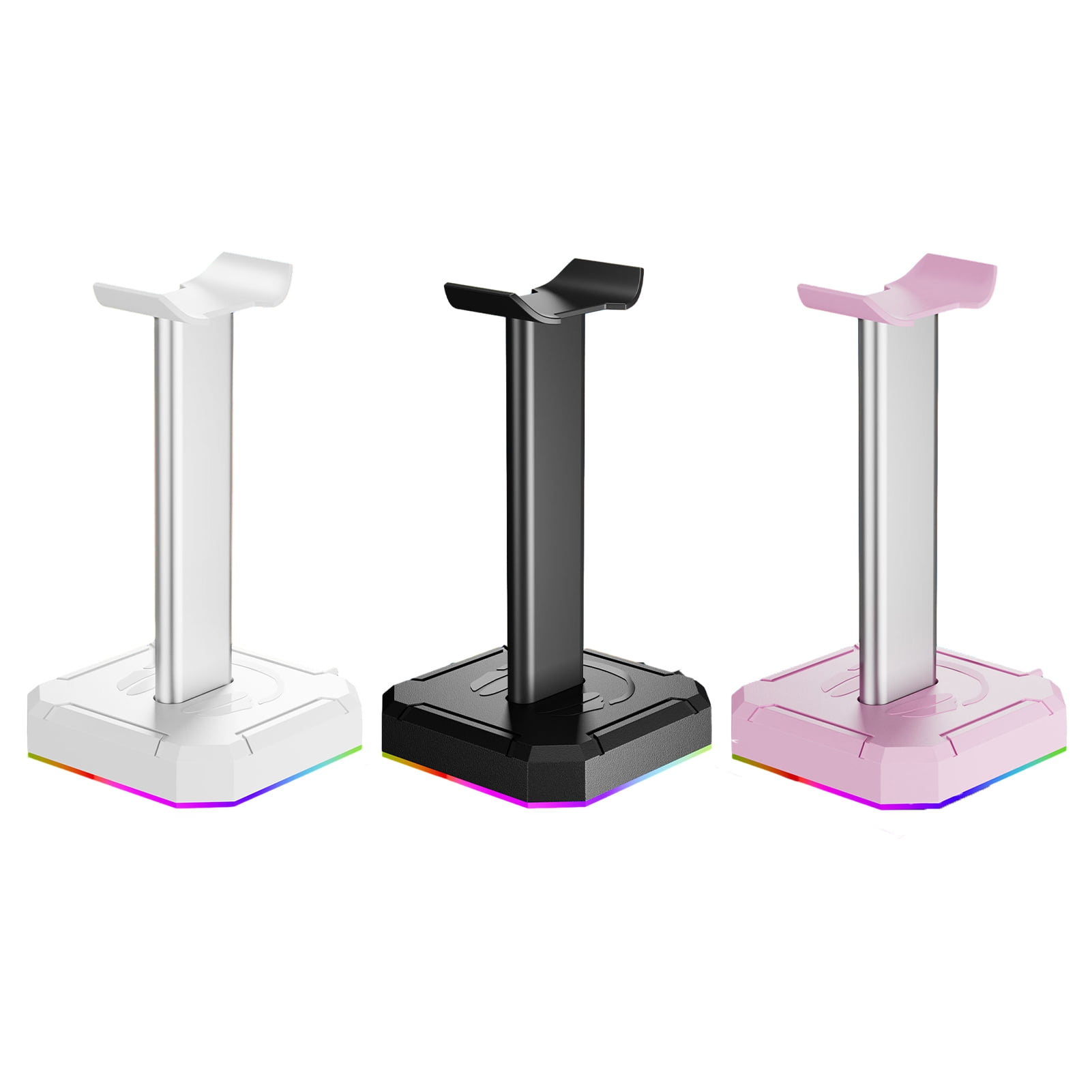 Jnismy RGB Backlight Headphone Stand, Aluminum Display Bracket with ...