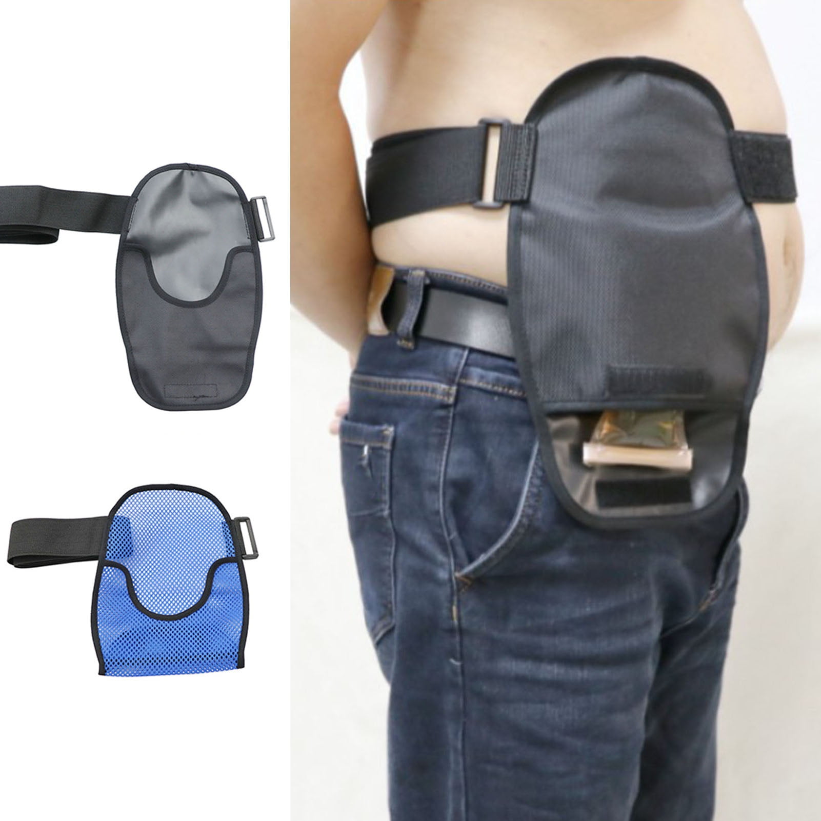 Jnismy Stoma Bag Cover Large Load Capacity Waterproof Adjustable Avoid ...