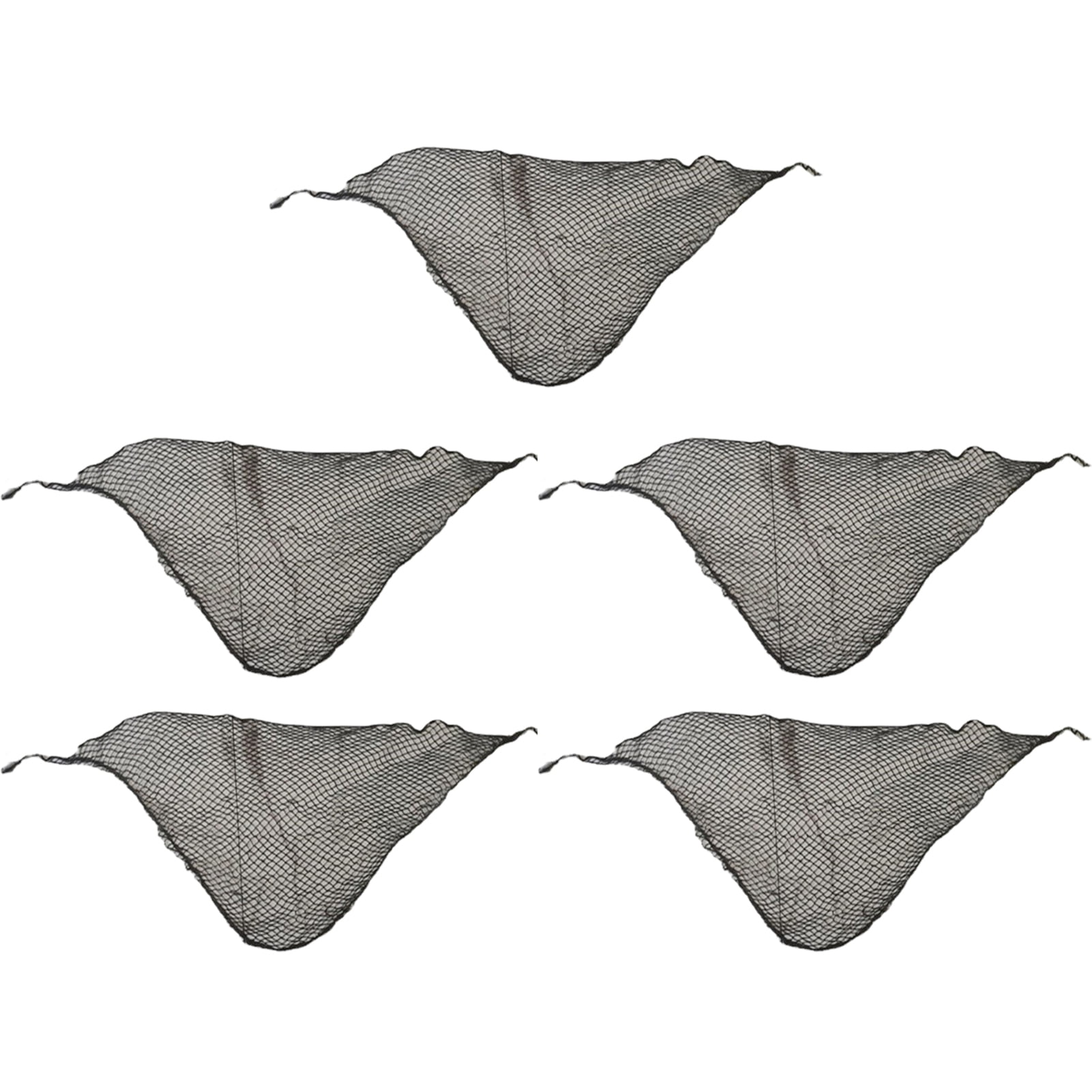 Jnismy Triangle Hairnet 5Pcs - High Elasticity Breathable Mesh ...