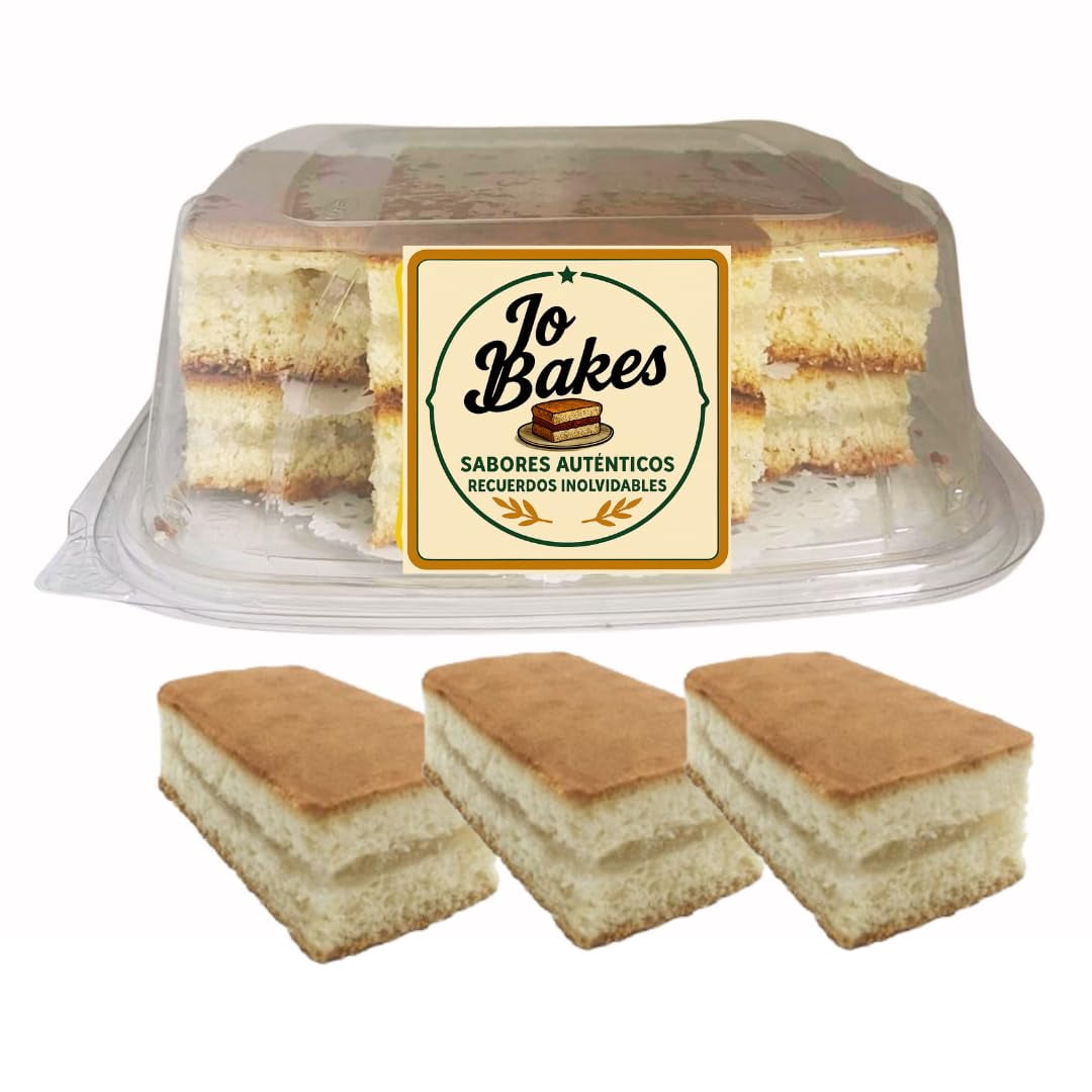 Jo Bakes Masa Real de Coco – 10 Count Coconut Cake Bars | Bakery Style ...