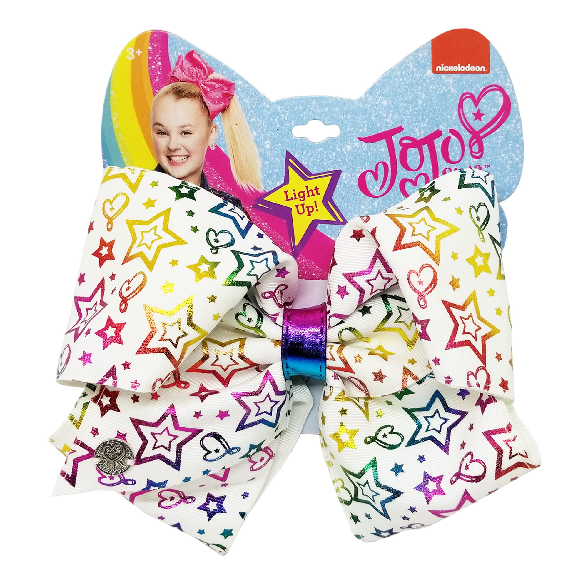 Nickelodeon JoJo Siwa Signature Bow - Bright Rainbow Star - Walmart.com
