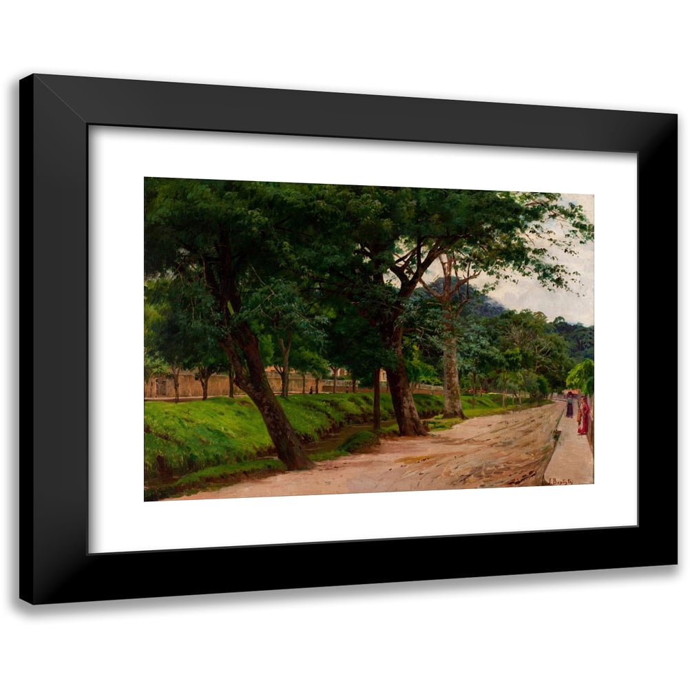 João Baptista da Costa 24x18 Black Modern Framed Museum Art Print Titled - Petropolis - Walmart.com