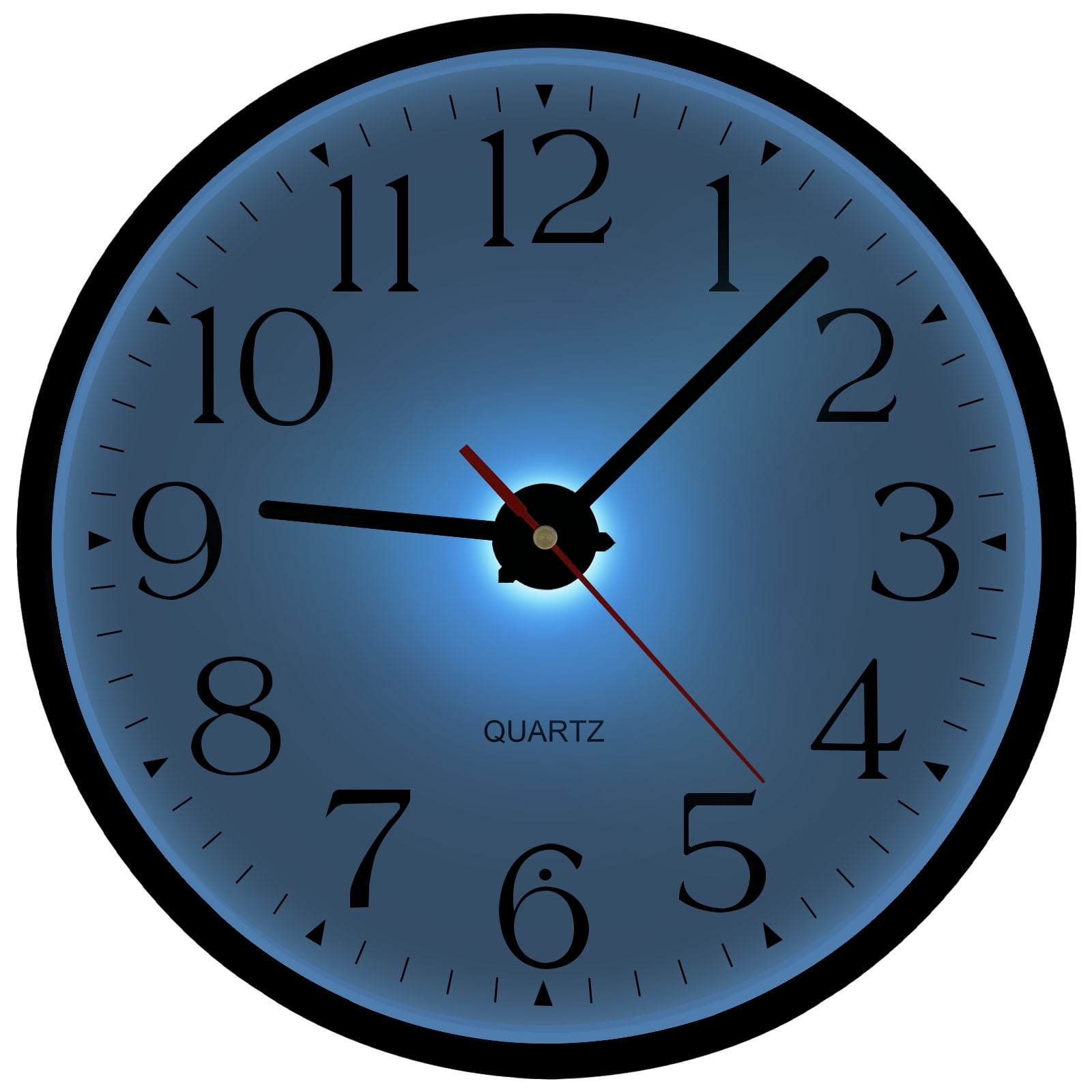 JoFomp Night Light Wall Clocks Battery Operated, 12 Inch Silent LED ...