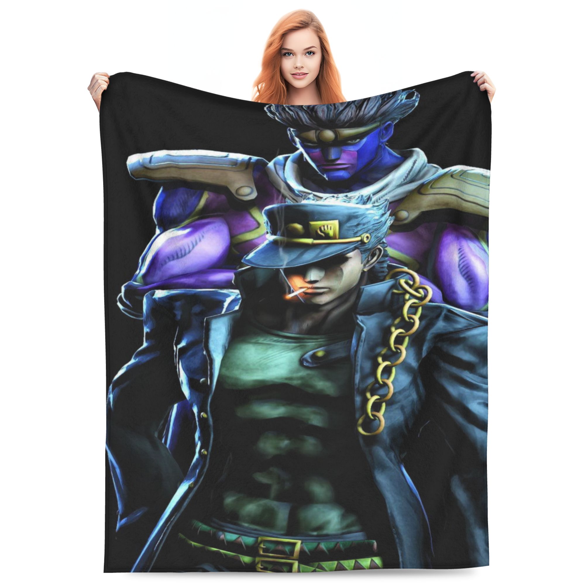 JoJo Bizarre Adventure Bed Blanket 3D Printed Throw Blanket Lightweight ...
