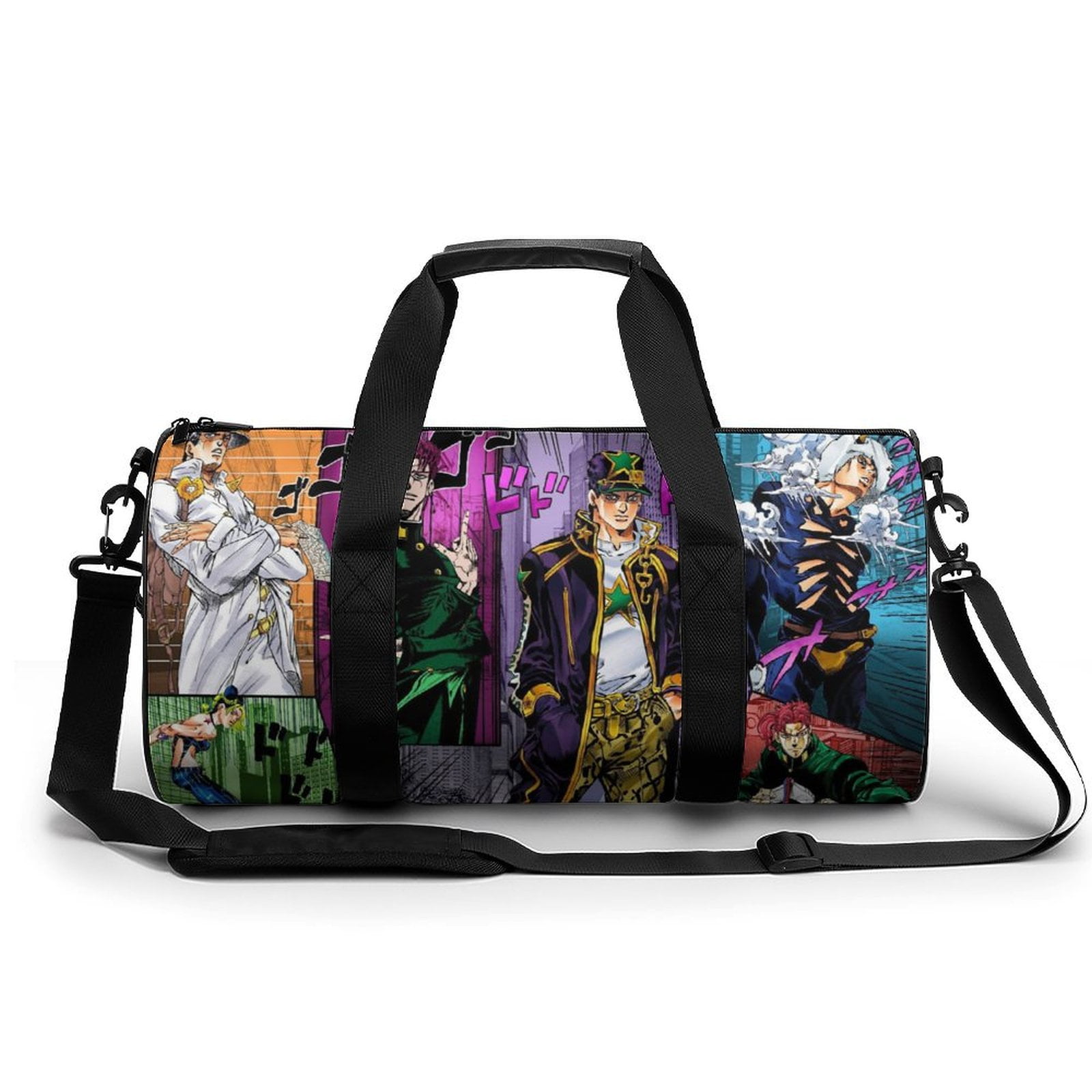 JoJo Bizarre Adventure Gym Bag Cartoon Printed Gym Bag cylinder Gym Bag ...
