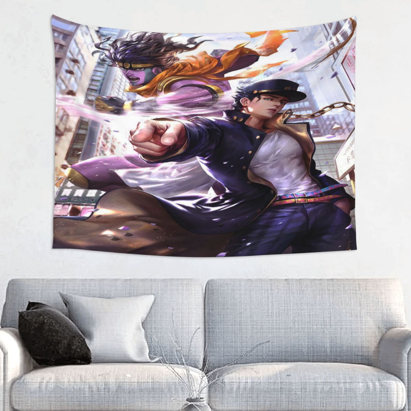 JoJo Bizarre Adventure Tapestry Anime Poster Large Background Wall Art ...