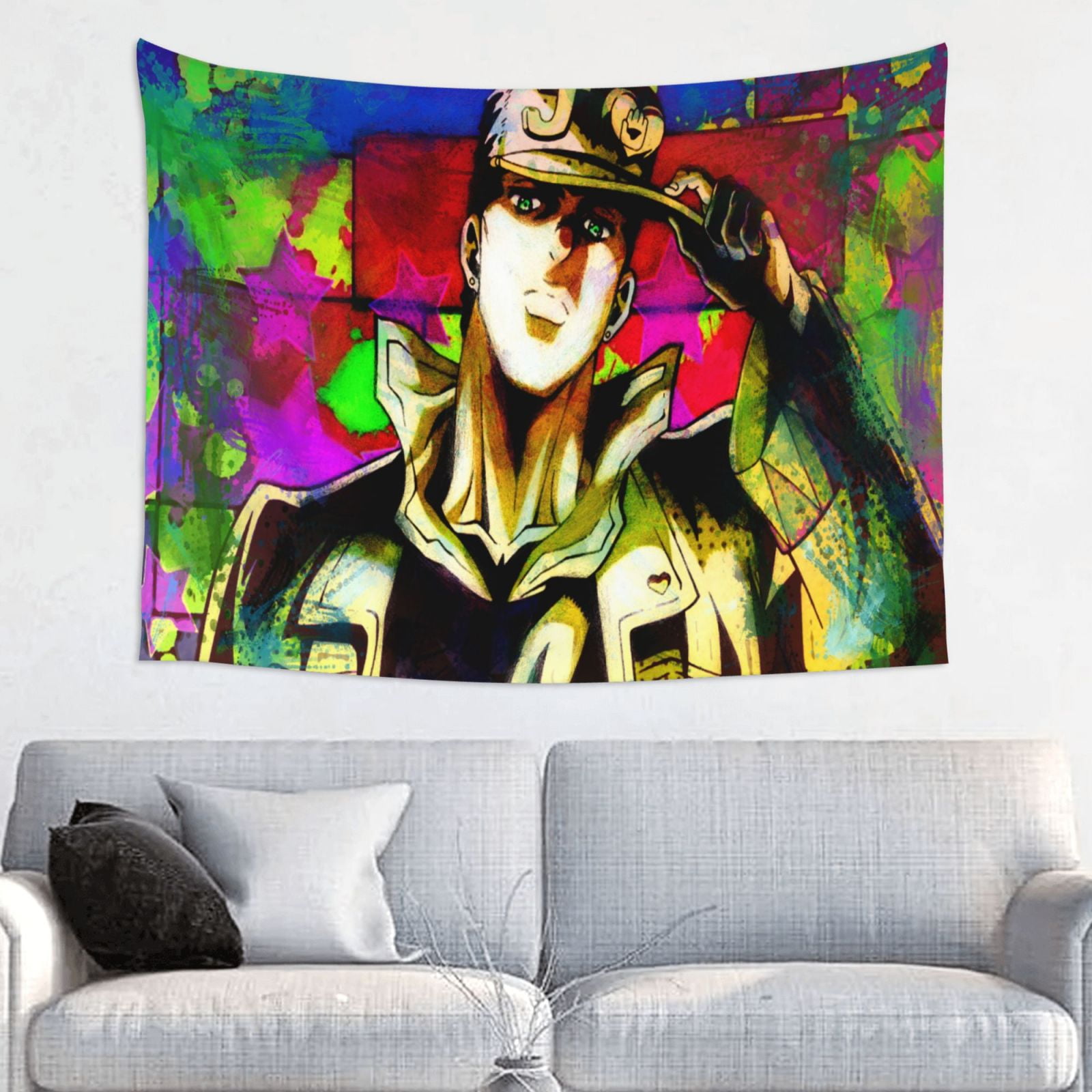 JoJo Bizarre Adventure Tapestry Anime Poster Large Background Wall Art ...