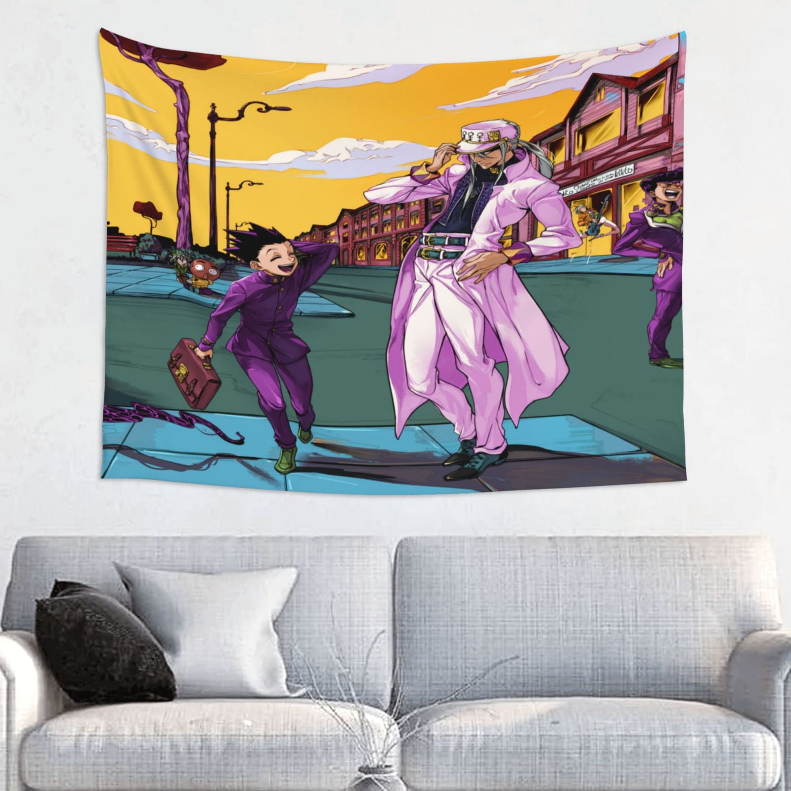 JoJo Bizarre Adventure Tapestry Anime Poster Large Background Wall Art ...
