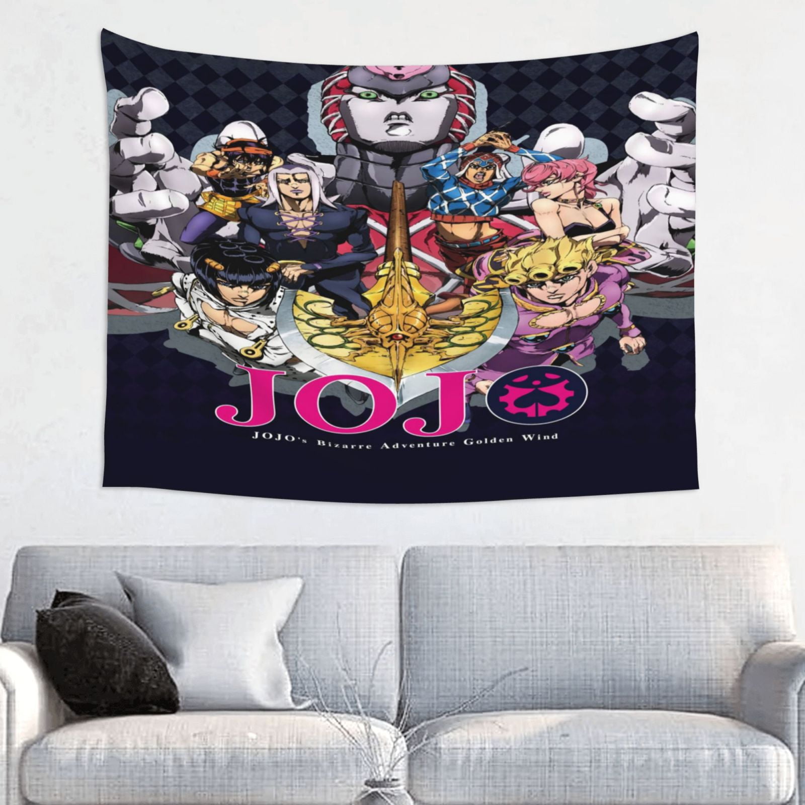 JoJo Bizarre Adventure Tapestry Anime Poster Large Background Wall Art ...