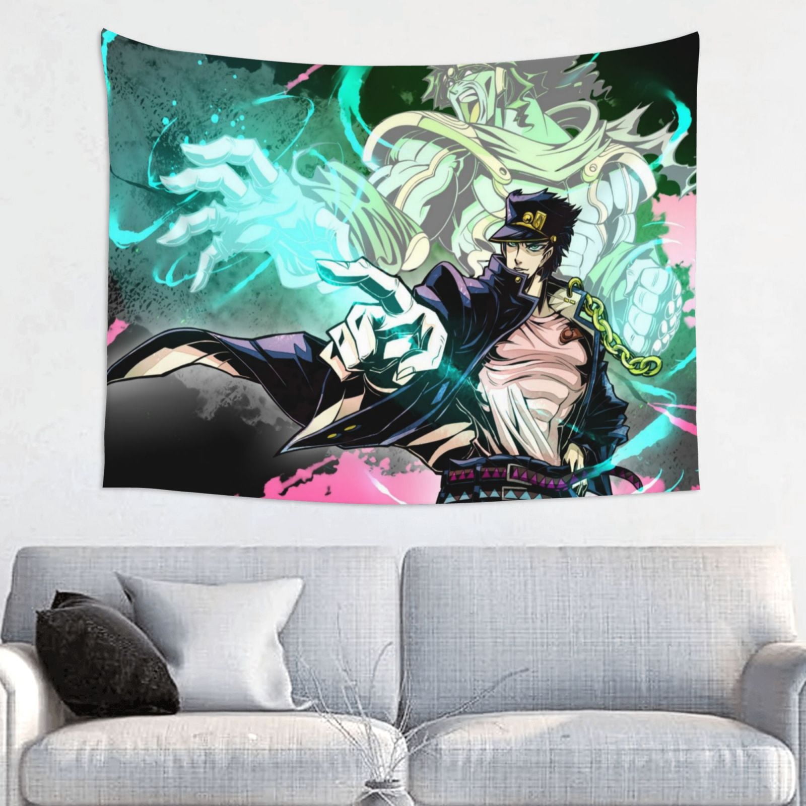 JoJo Bizarre Adventure Tapestry Anime Poster Large Background Wall Art ...