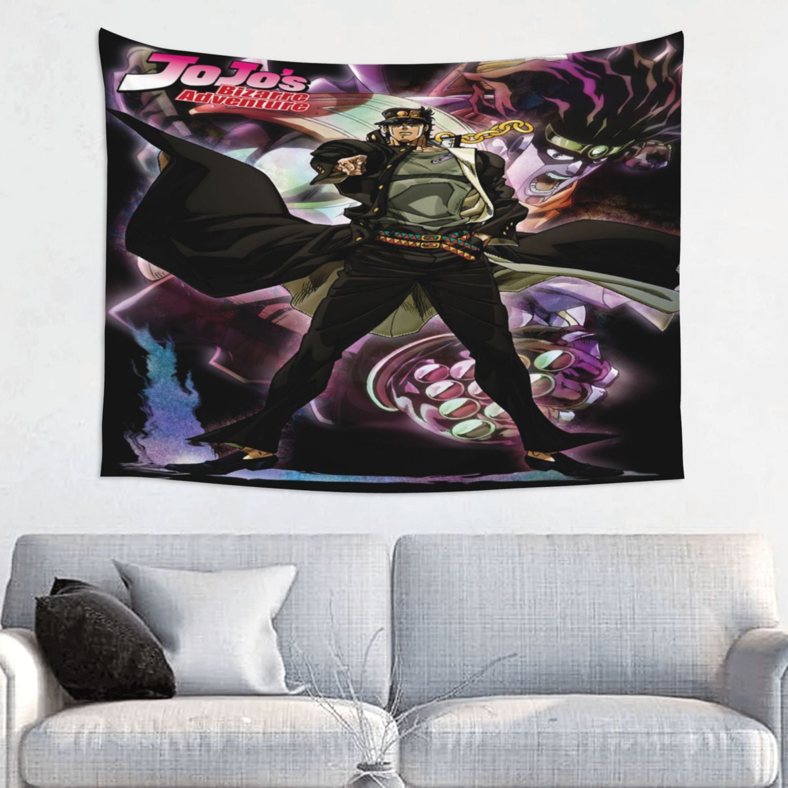 JoJo Bizarre Adventure Tapestry Anime Poster Large Background Wall Art ...
