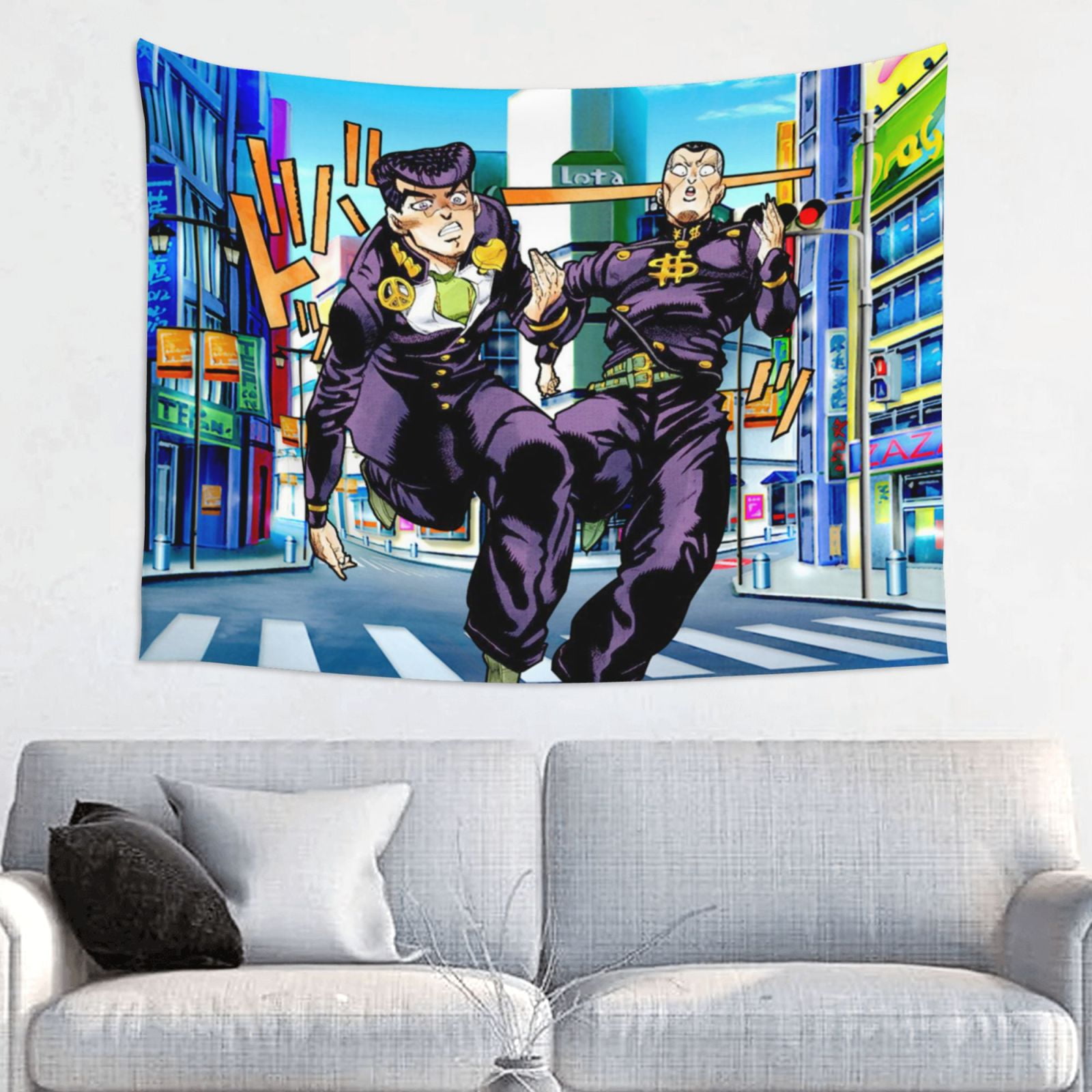 JoJo Bizarre Adventure Tapestry Anime Poster Large Background Wall Art ...