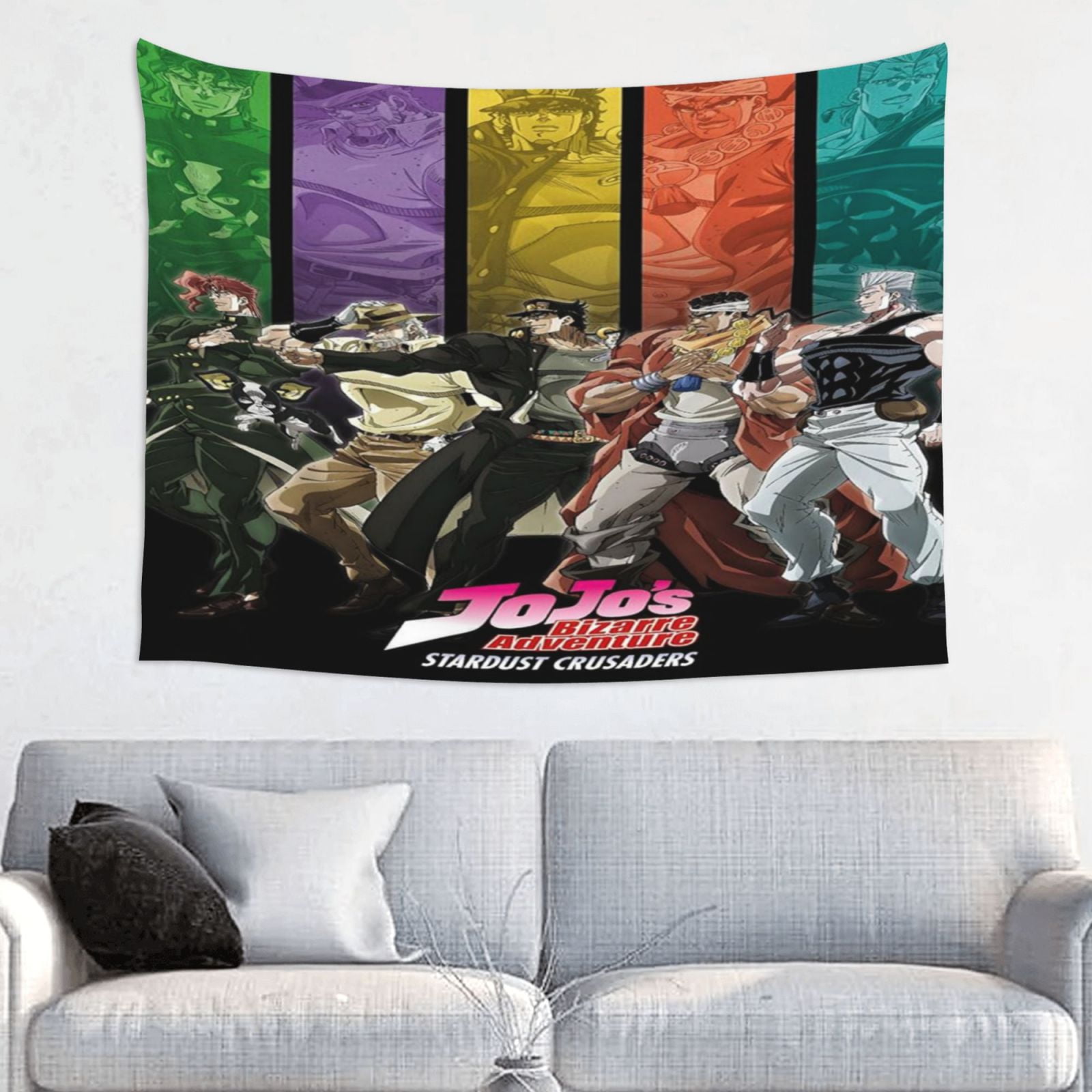 JoJo Bizarre Adventure Tapestry Anime Poster Large Background Wall Art ...