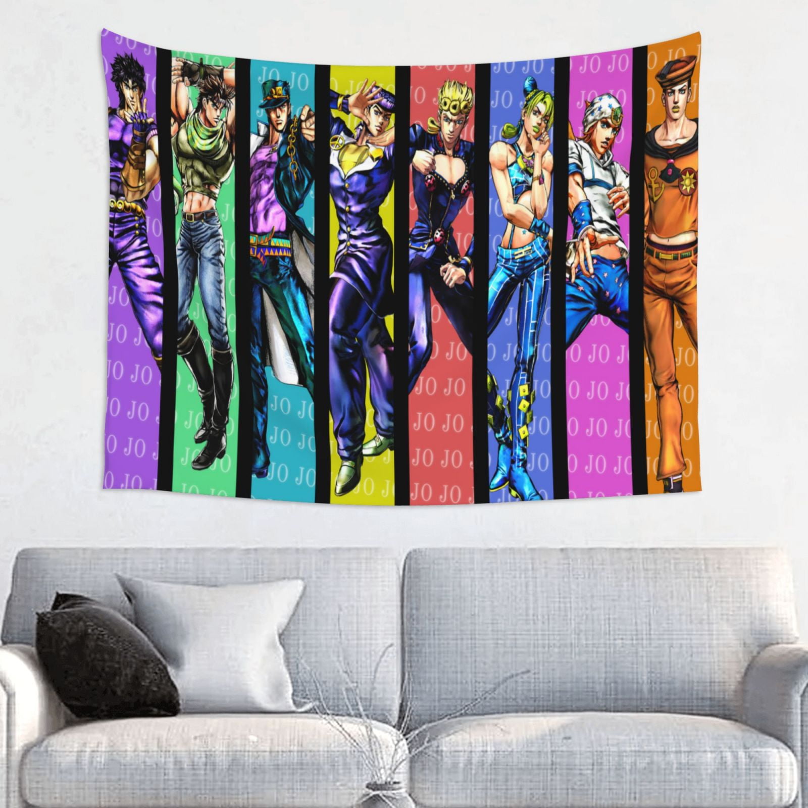 JoJo Bizarre Adventure Tapestry Anime Poster Large Background Wall Art ...