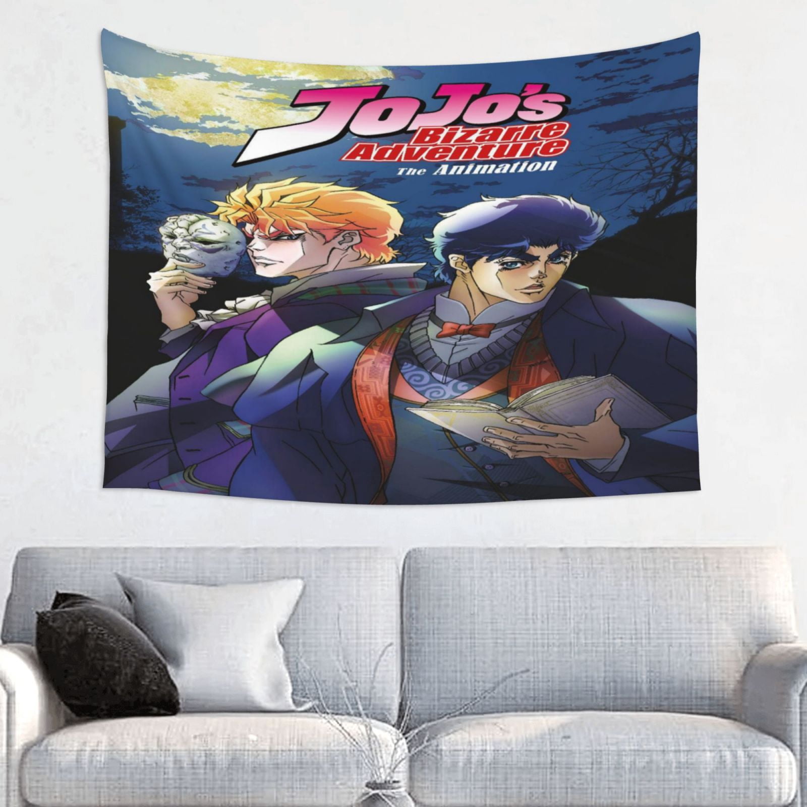 JoJo Bizarre Adventure Tapestry Anime Poster Large Background Wall Art ...