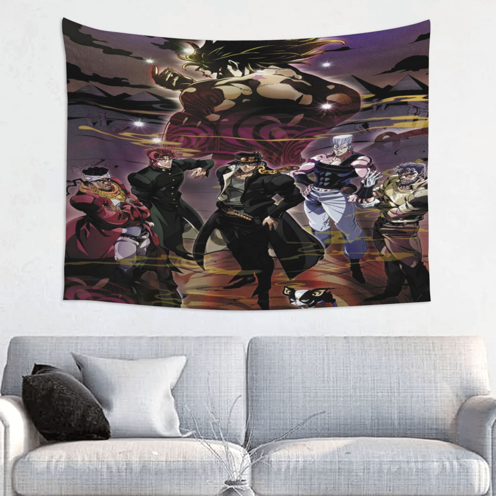 JoJo Bizarre Adventure Tapestry Anime Poster Large Background Wall Art ...