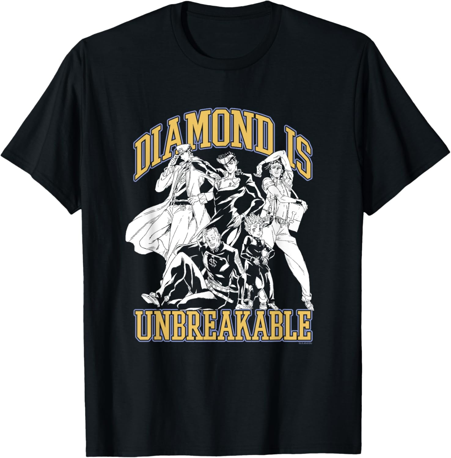 JoJo Part 4 Group Pose - Jotaro Josuke Okuyasu Koichi Rohan T-Shirt ...