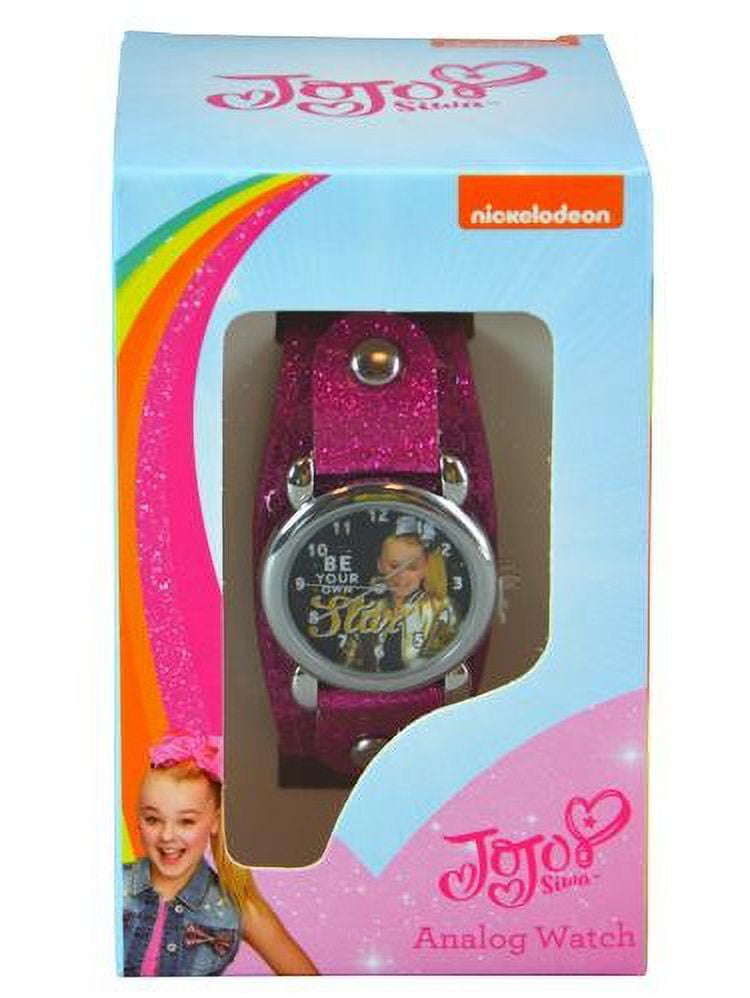 JoJo Siwa Analog Watch with Metal Face & Glitter Band in Window Box ...