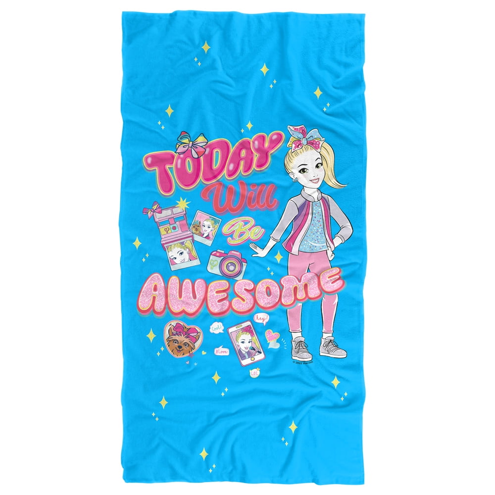 JoJo Siwa Beach Towel, 30"x60", Today Will Be Awesome Beach Towel ...