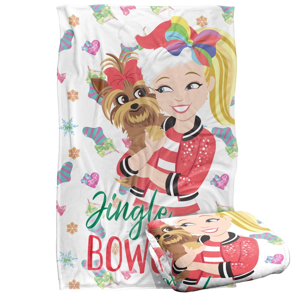 JoJo Siwa Blanket, 36'x58' Jingle Bows Silky Touch Super Soft Throw ...