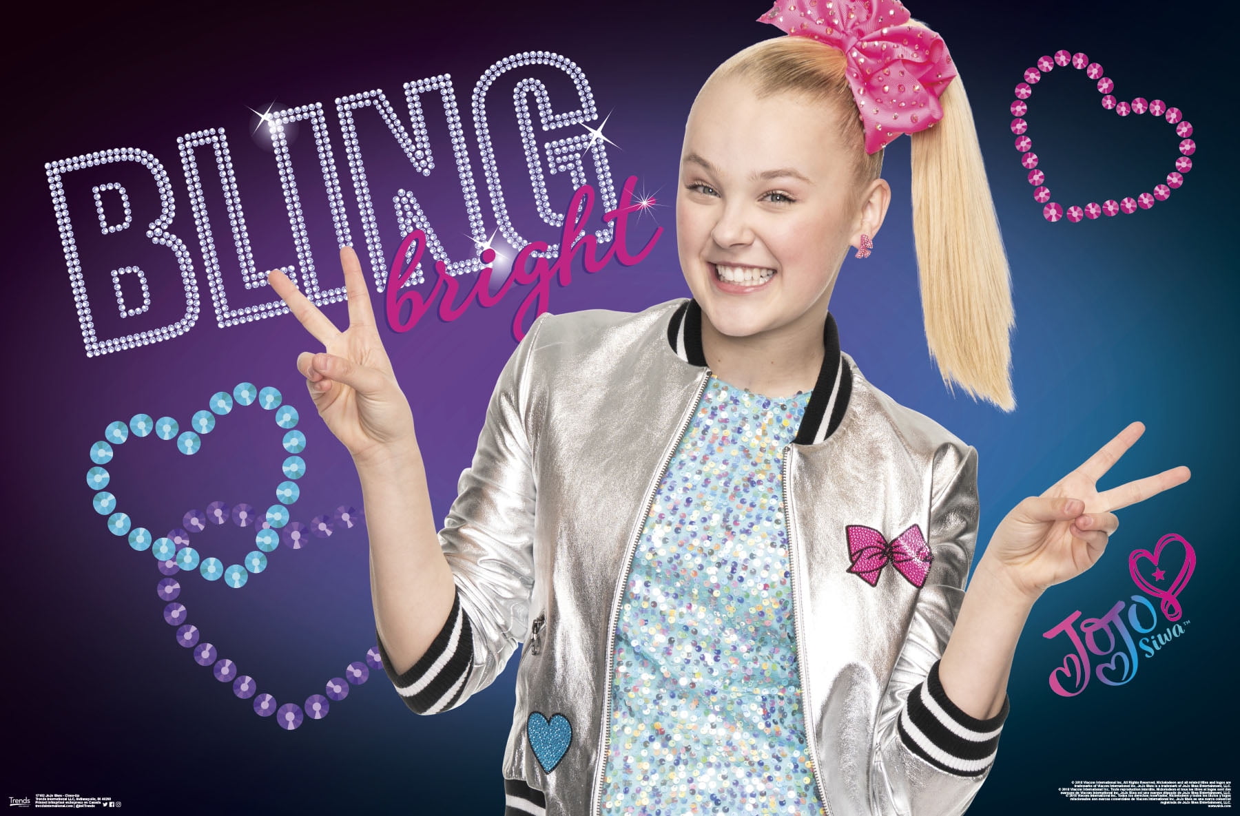 JoJo Siwa - Close-Up Wall Poster, 22.375" x 34" - Walmart.com