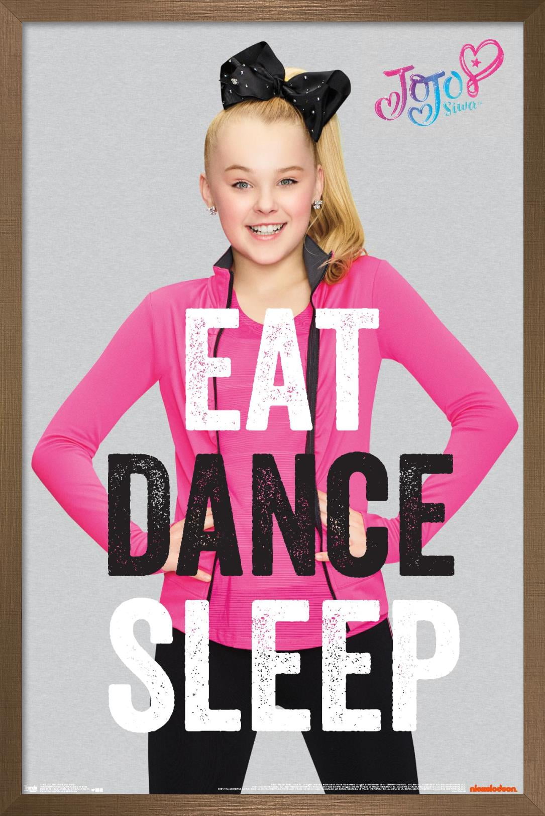 JoJo Siwa - Eat Dance Sleep Wall Poster, 14.725" x 22.375", Framed ...