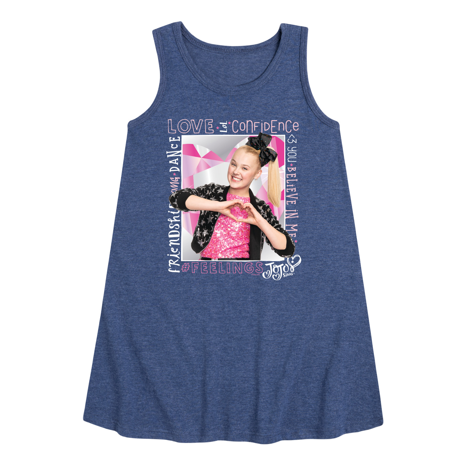 JoJo Siwa - #Feeling - Toddler and Youth Girls A-line Dress - Walmart.com