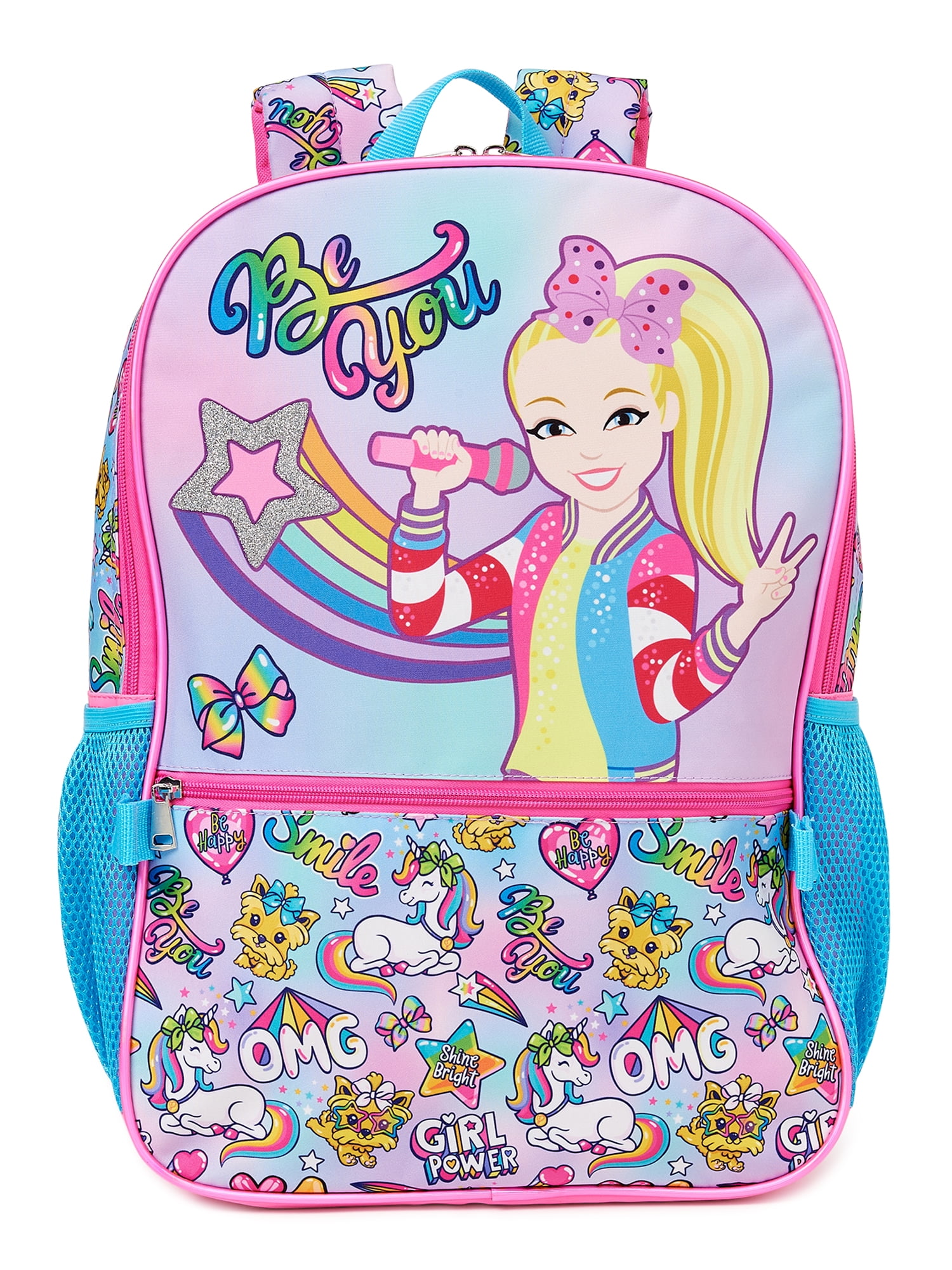 JoJo Siwa Girl's Polyester School Backpacks with Lunch Bag, Pink, 2 ...