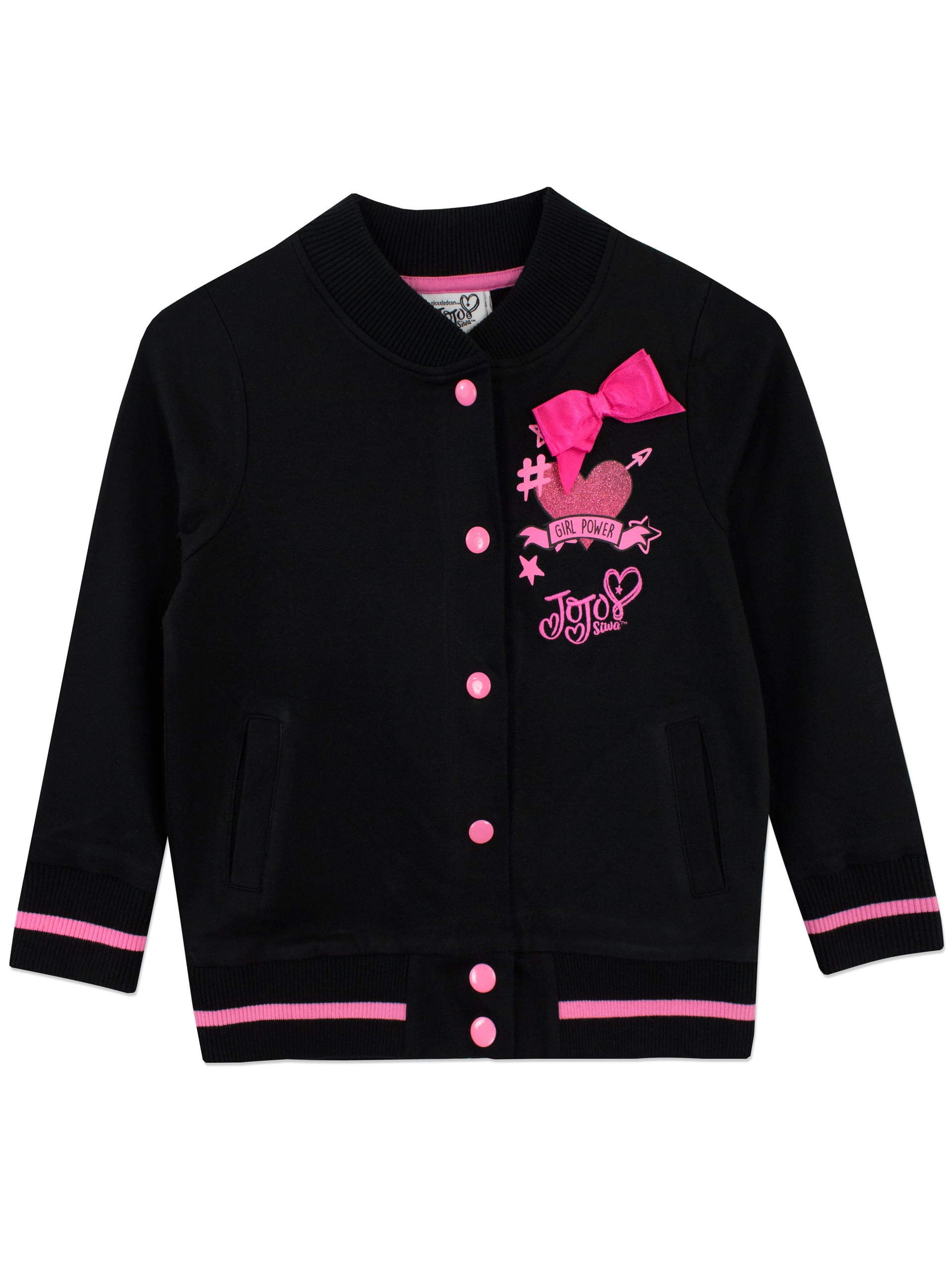 JoJo Siwa Girls Bold Brave Jacket Black Sizes 6-16 - Walmart.com