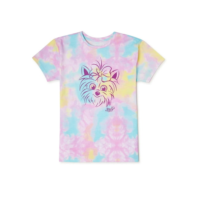 JoJo Siwa Girls' BowBow Tie-Dye Graphic T-Shirt, Sizes 4-16 - Walmart.com