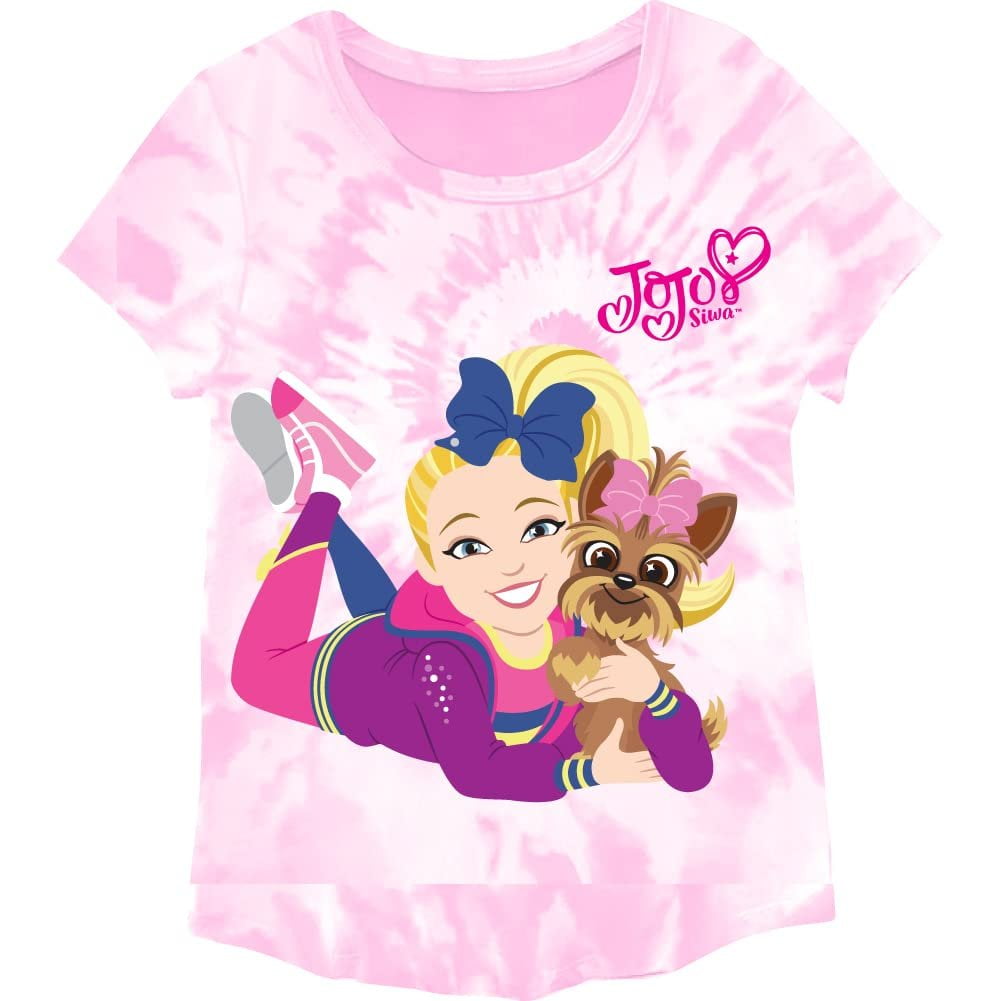 JoJo Siwa Fashion Birthday T-Shirt for Girls, Short Sleeve Crewneck ...