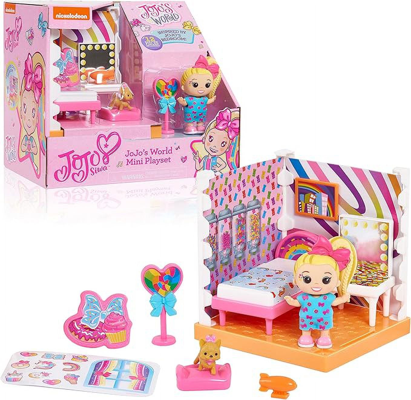 JoJo Siwa JoJo's World Bedroom Mini Playset, Mini JoJo Collectible ...