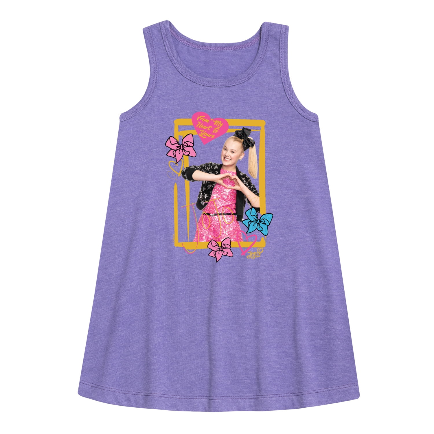 JoJo Siwa - Jojo Love - Toddler and Youth Girls A-line Dress - Walmart.com