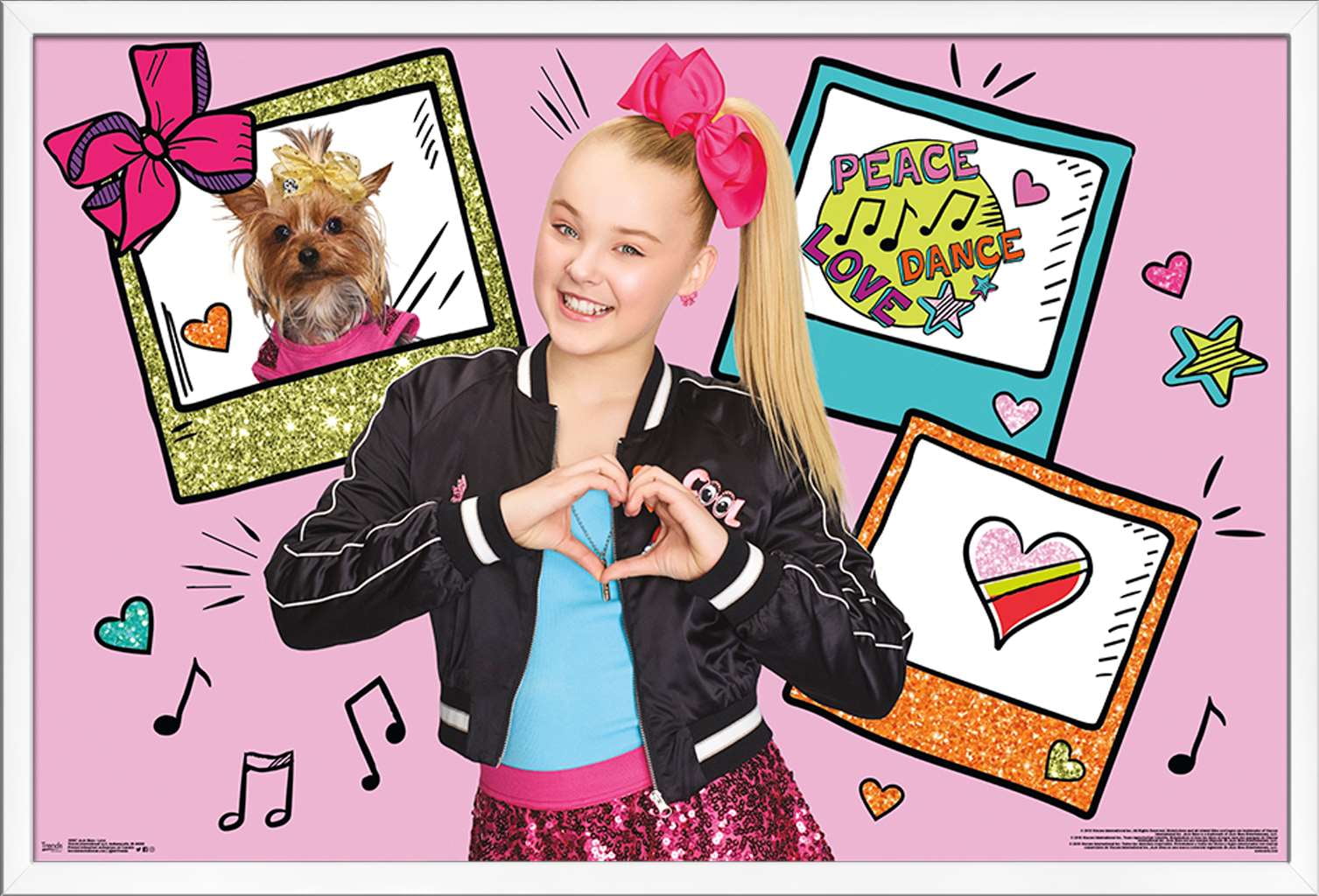 JoJo Siwa - Love Wall Poster, 22.375" x 34", Framed - Walmart.com