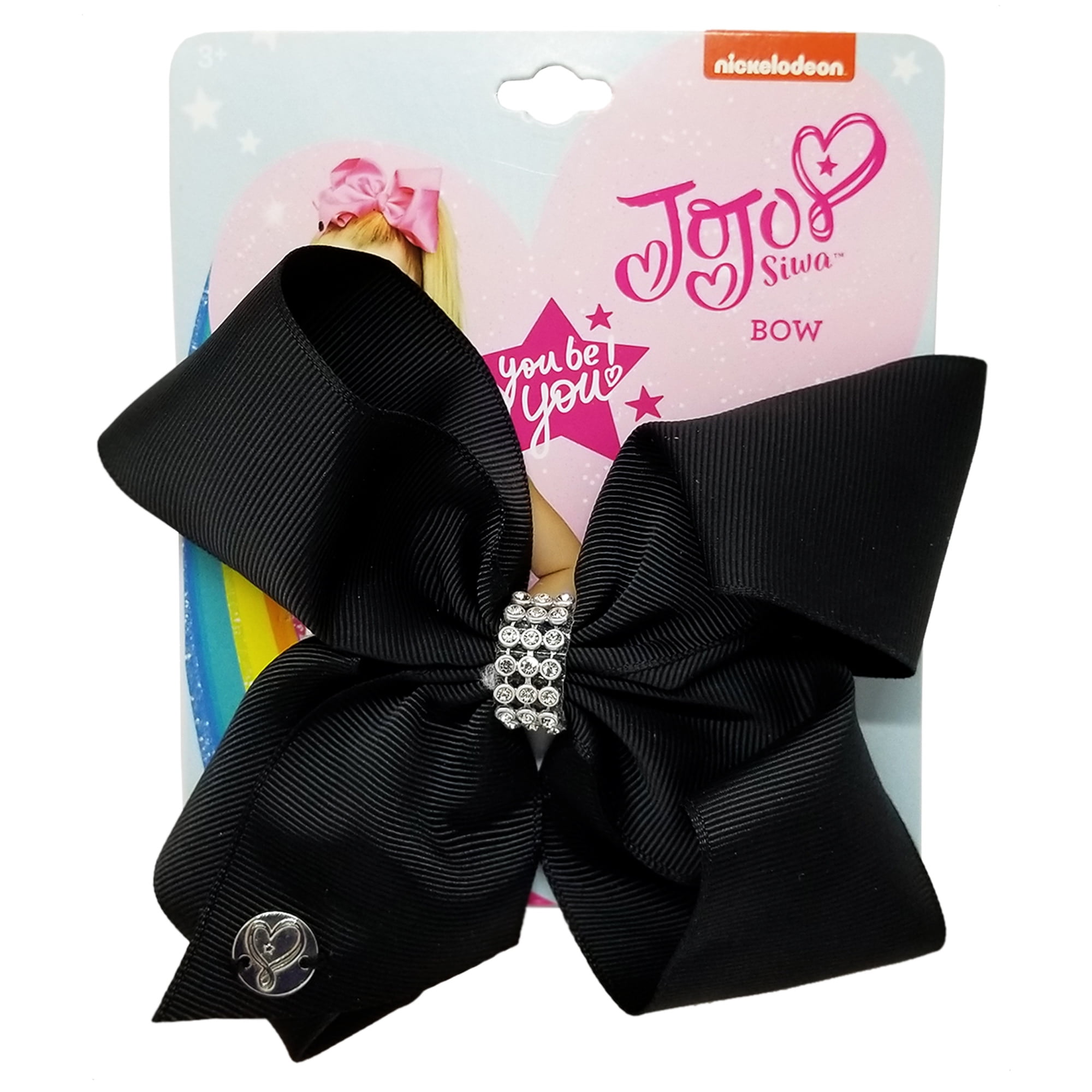 JoJo Siwa Medium Hair Bow (Black) - Walmart.com