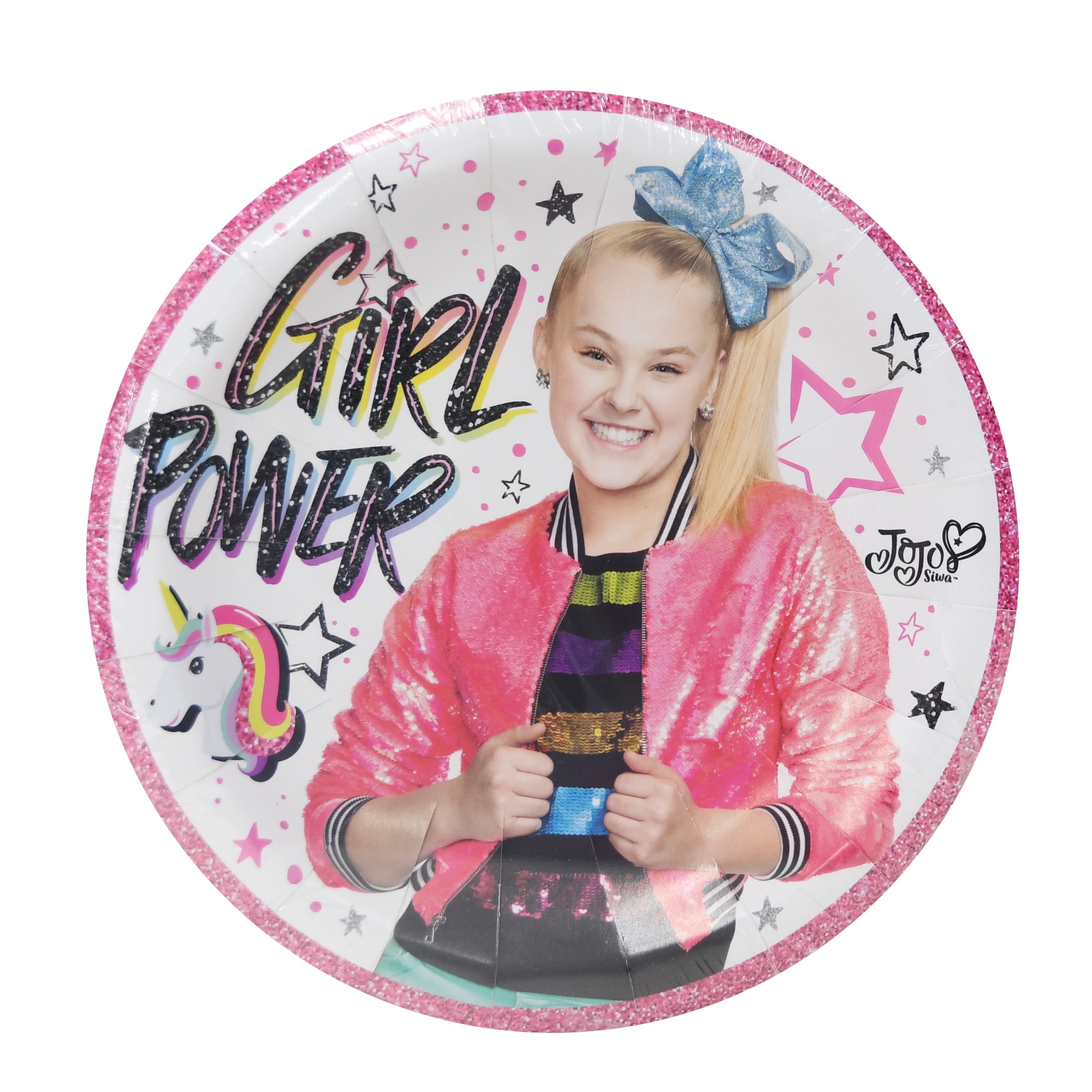 JoJo Siwa Paper Dessert Plates, 7in, 8ct - Walmart.com