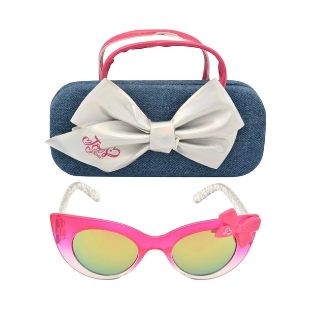 JoJo Siwa Pink Girl's Sunglasses and Denim Handled Case Set - Walmart.com