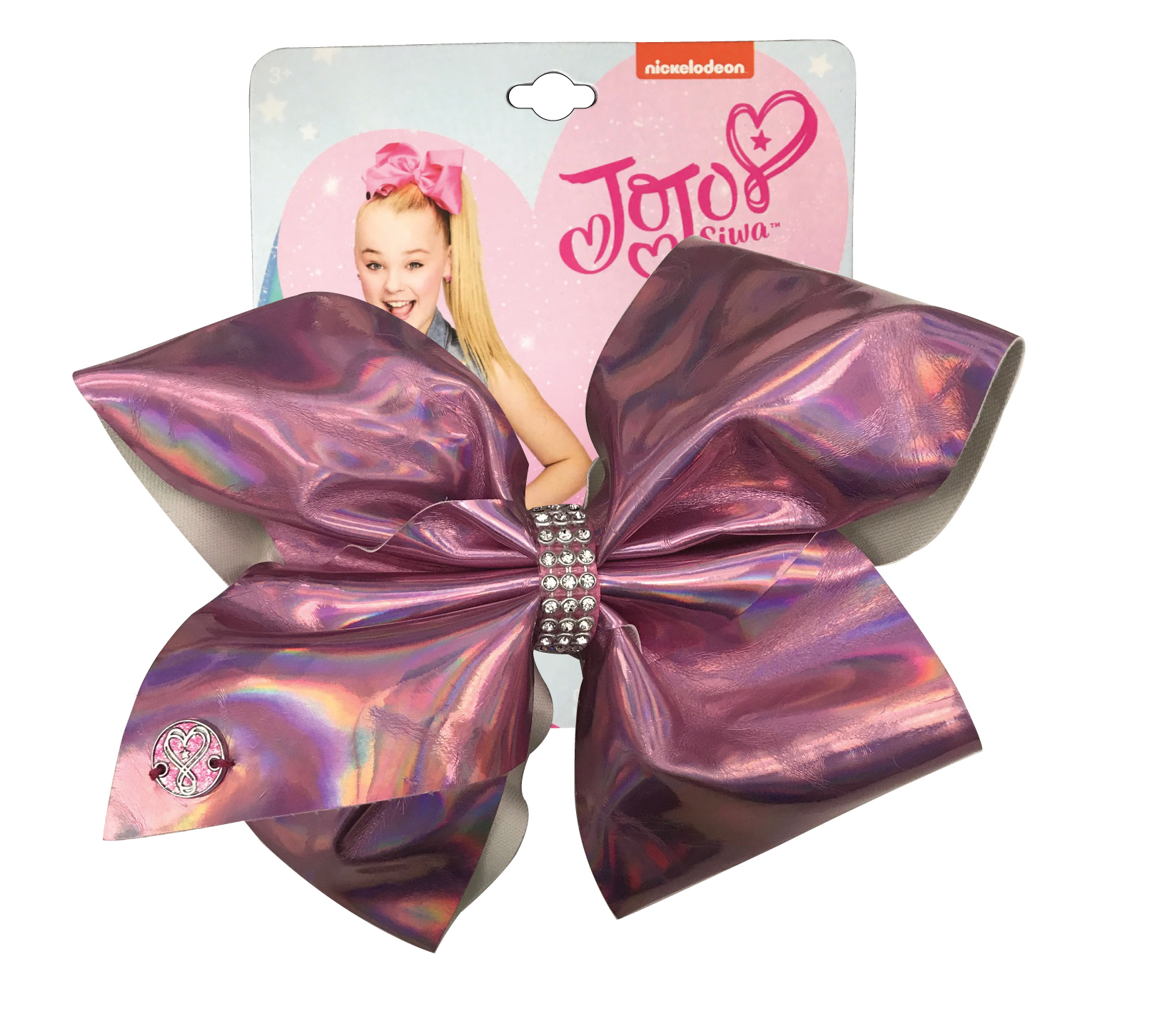 JoJo Siwa Pink Iridescent Hair Bow - Walmart.com