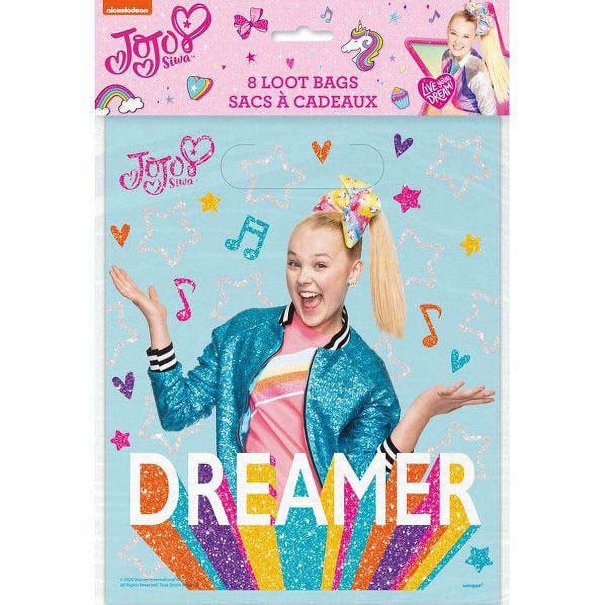 JoJo Siwa Rainbow Loot Bags (8ct) - Walmart.com