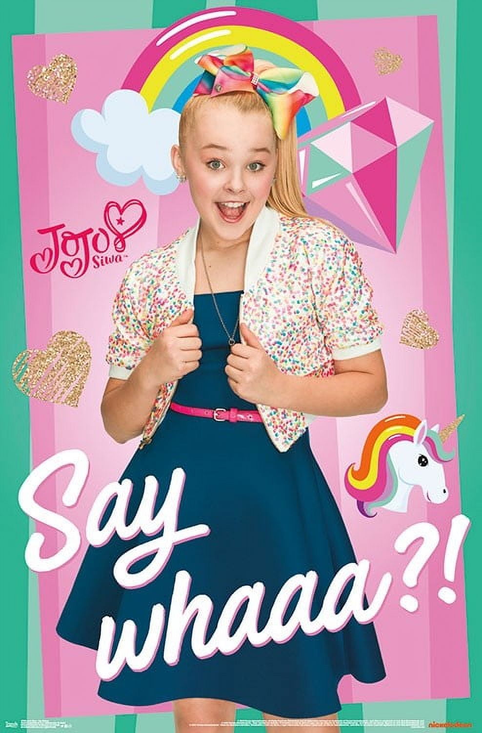 JoJo Siwa - Say Whaaa Laminated Poster Print (22 x 34) - Walmart.com