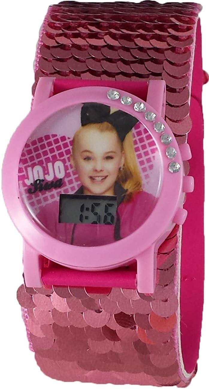 JoJo Siwa Sequin Strap Flashing Dial Watch - Walmart.com