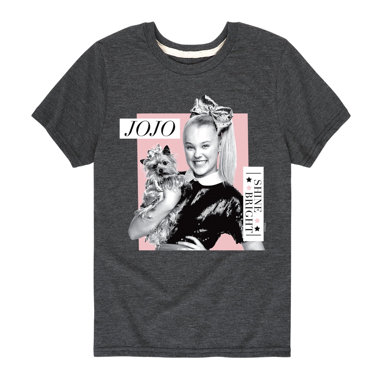 JoJo Siwa - Shine Bright - Toddler And Youth Short Sleeve Graphic T ...