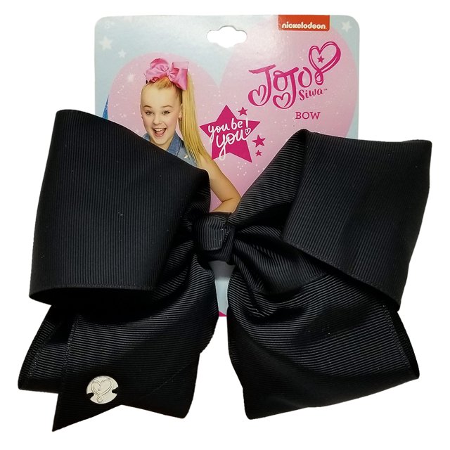 JoJo Siwa Signature Collection Large Black Cheer Hair Bow Clip ...