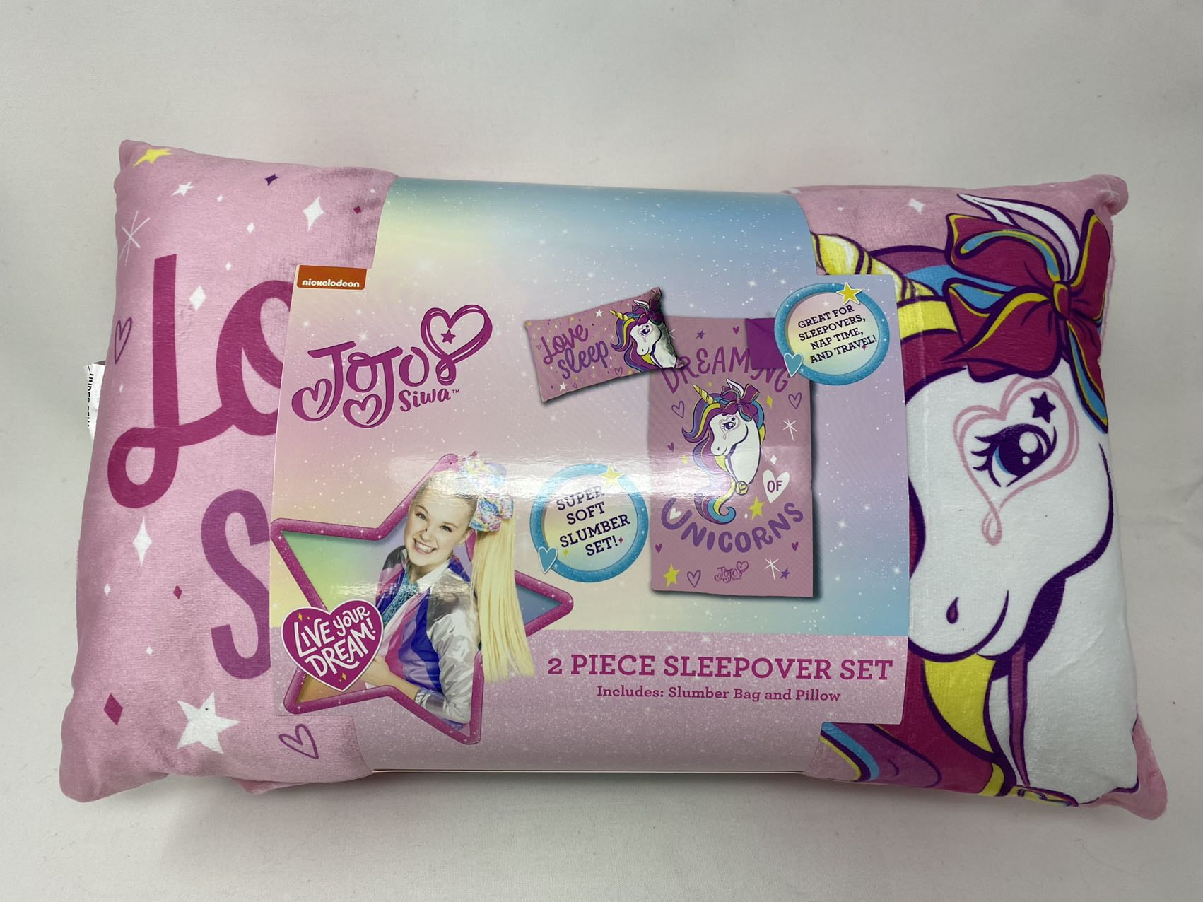 JoJo Siwa Unicorn Sleep Over SleepBag Slumber Bag - Walmart.com