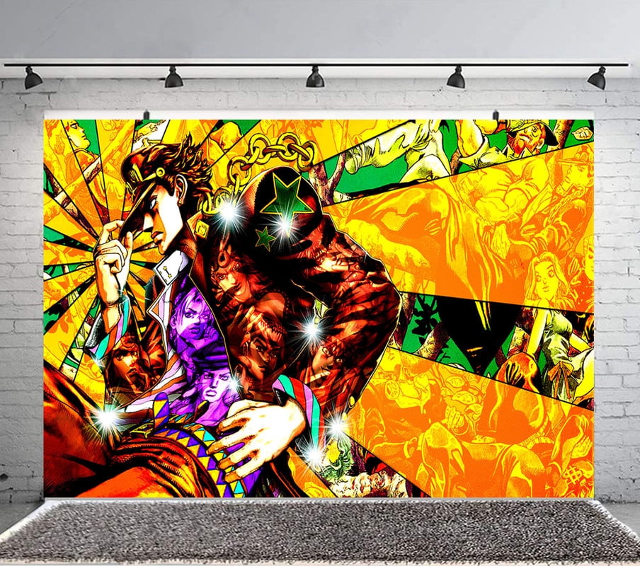 JoJo's Bizarre Adventure Backdrop Banner Party Supplies Poster Movie ...