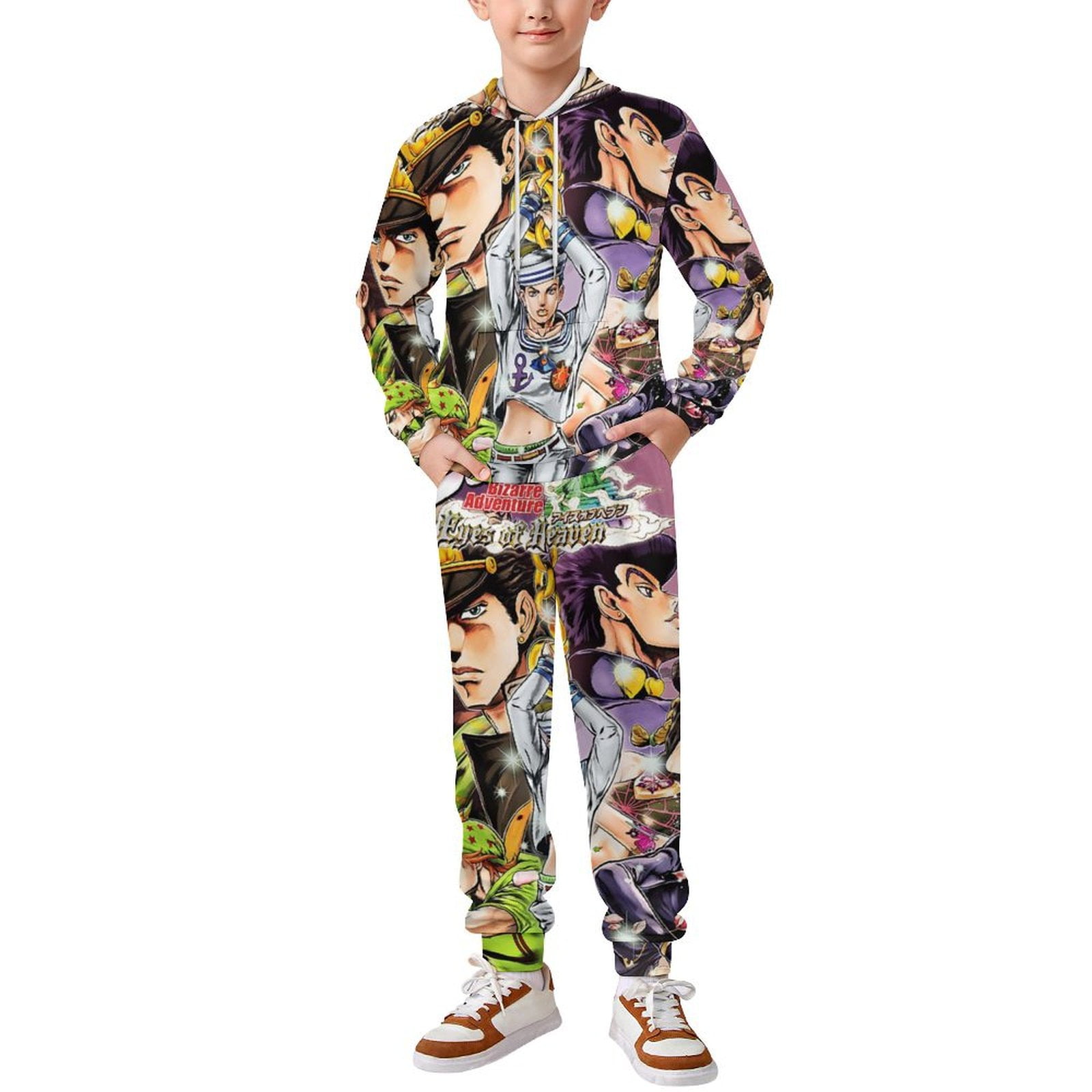JoJo's Bizarre Adventure Boys 2 Piece Tracksuit Athletic Sweatsuits ...